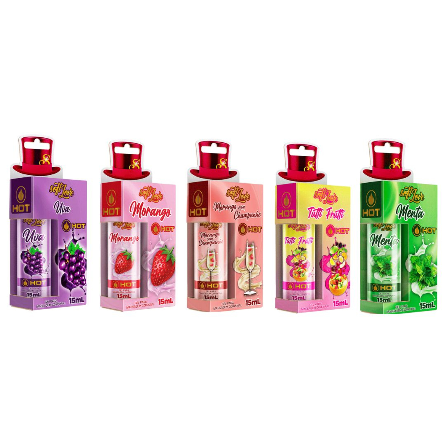 Gel Beijável Hot 15ml Soft Love - Litoral Sex Shop