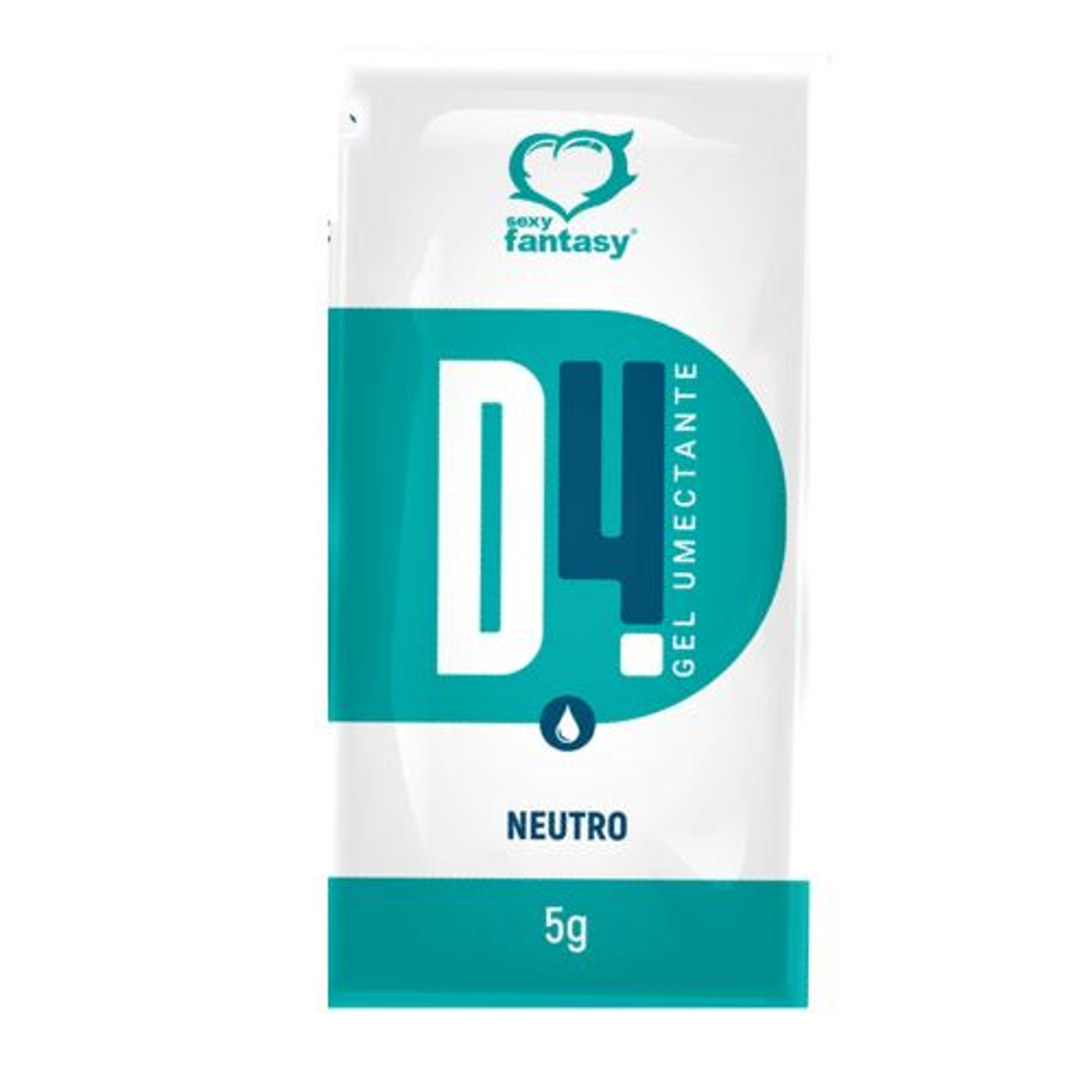 D4 Gel Lubrificante íntimo Neutro Sachê 5g Sexy Fantasy - Litoral Sex Shop