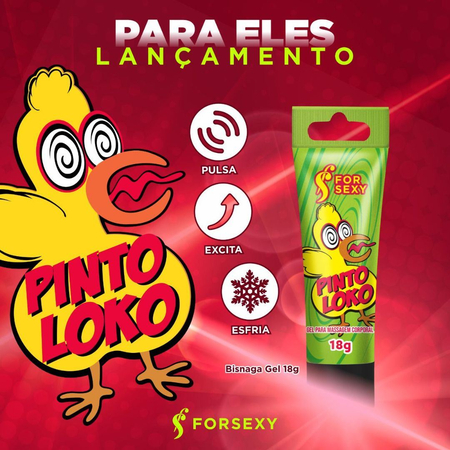 Pinto Loko Gel Excitante Masculino 18g Forsexy - Litoral Sex Shop
