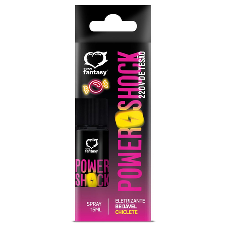 Spray Eletrizante Power Shock 220v De Tesão 15ml Sexy Fantasy