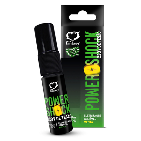 Spray Eletrizante Power Shock 220v De Tesão 15ml Sexy Fantasy