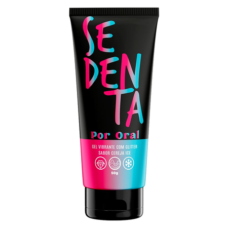Sedenta Por Oral Gel Vibrante Com Glitter 50g Pepper Blend