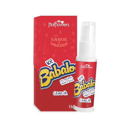 Ice Babaloo 15g Gel Beijável Vibra E Gela Hot Flowers