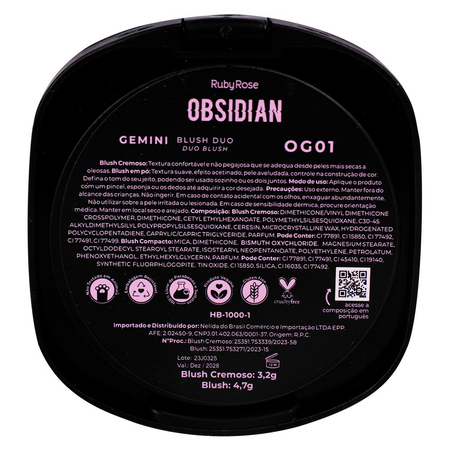 Blush Duo Obsidian Gemini Og01 Hb10001 Rubyrose